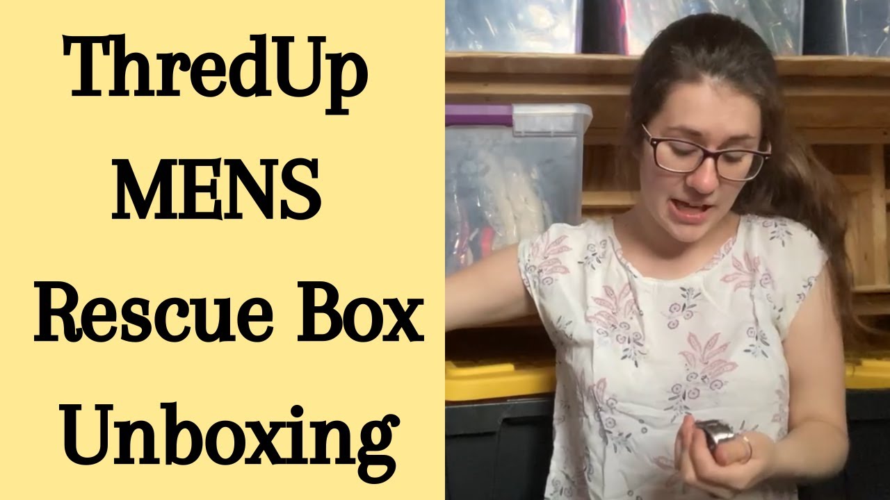ThredUp Men's Rescue Box Unboxing (from 2022!) - YouTube