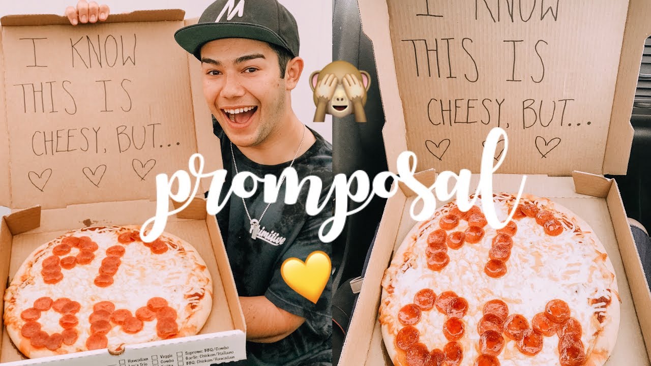 Pizza Promposal! | John & Katelyn - YouTube