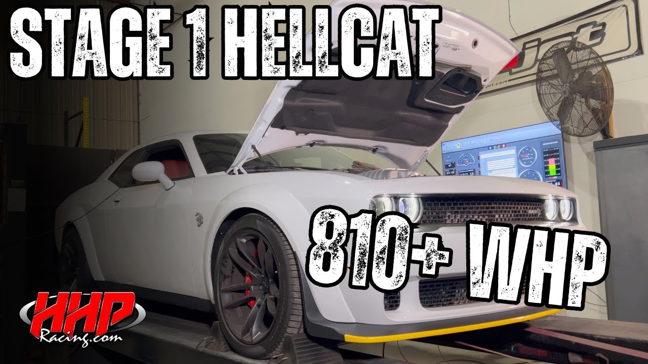 Stage 1 Hellcat Challenger MAKES OVER 800+ WHP | HHPRACING - YouTube