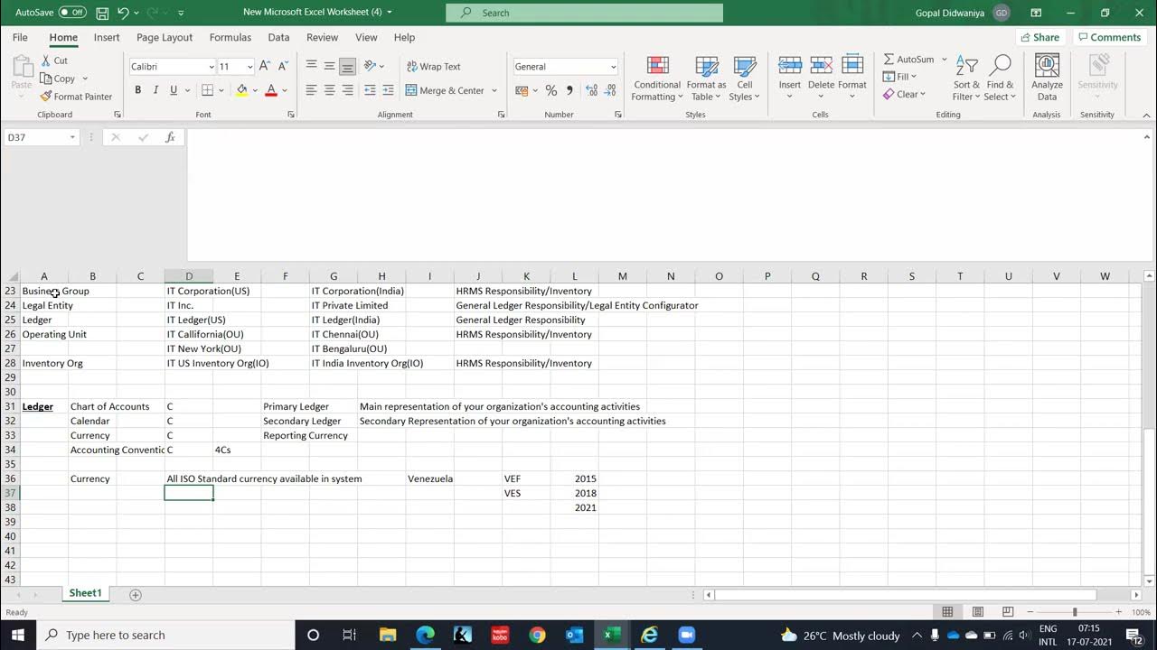 Oracle EBS Primary & secondary ledger setups - YouTube