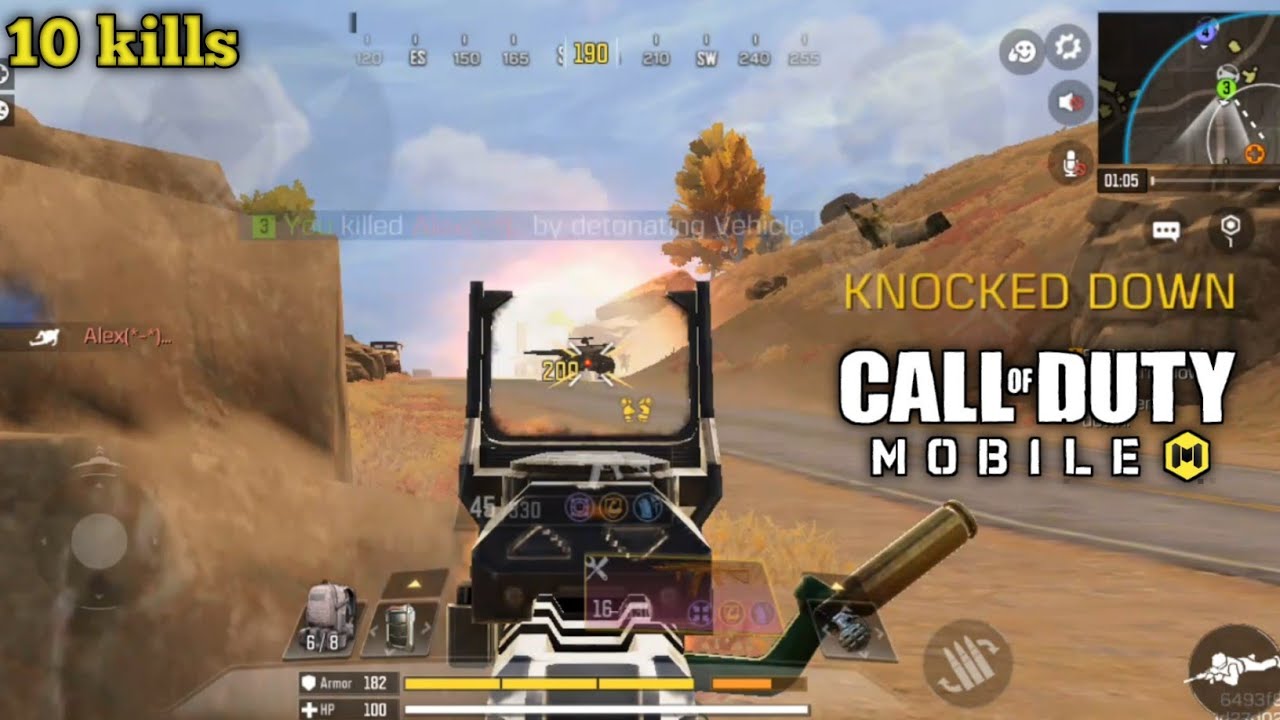 The tank exploded 🚀. QQ9+AK117 what a power call of duty mobile - YouTube