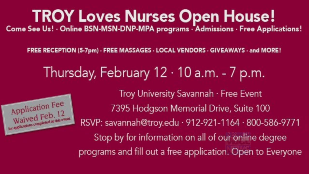 Troy University Nursing Open House Thursday - YouTube