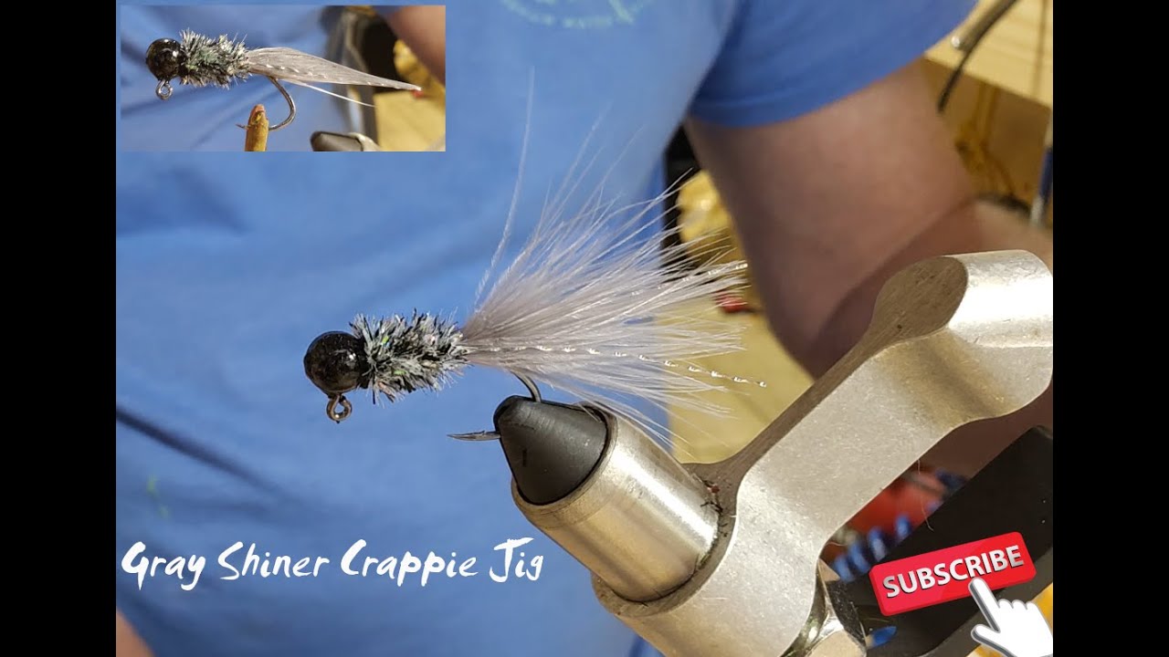 Gray Shiner Crappie Jig - YouTube