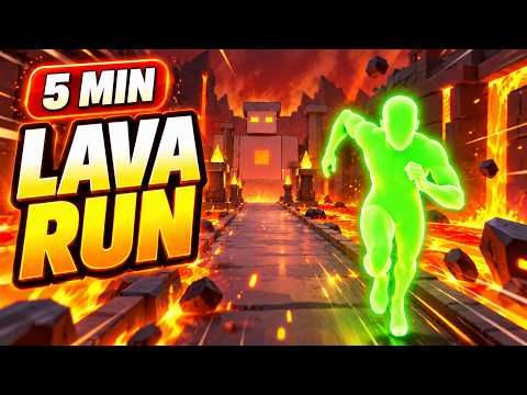 Immersive Interactive Warm Up : 5 Min POV Cardio Game  🌋 LAVA TEMPLE RUN #1