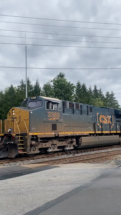 CSX I135 Intermodal Double Stack Train from Lodi, Ohio 9/7/2024 #csx #train #railroad #shorts # ...