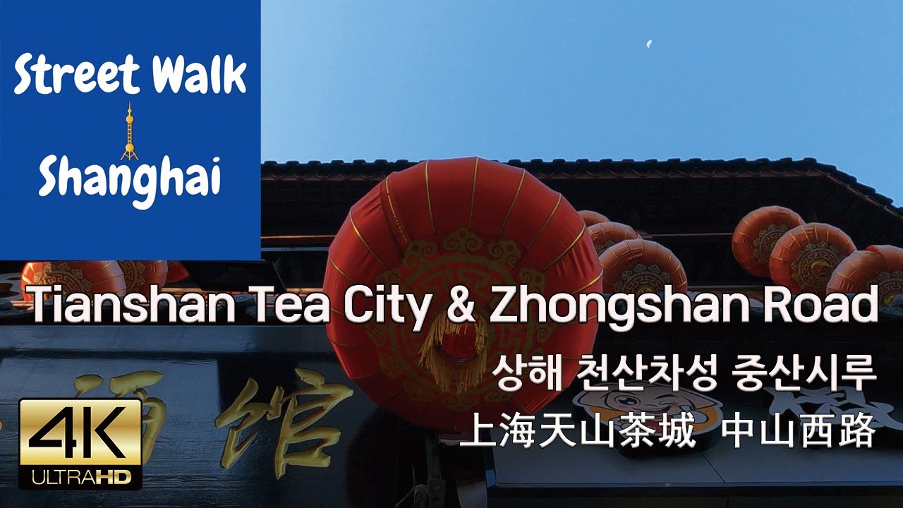 Street Walk Shanghai Tianshan Tea City & Zhongshan Road 상해 천산차성 & 중산시루 ...