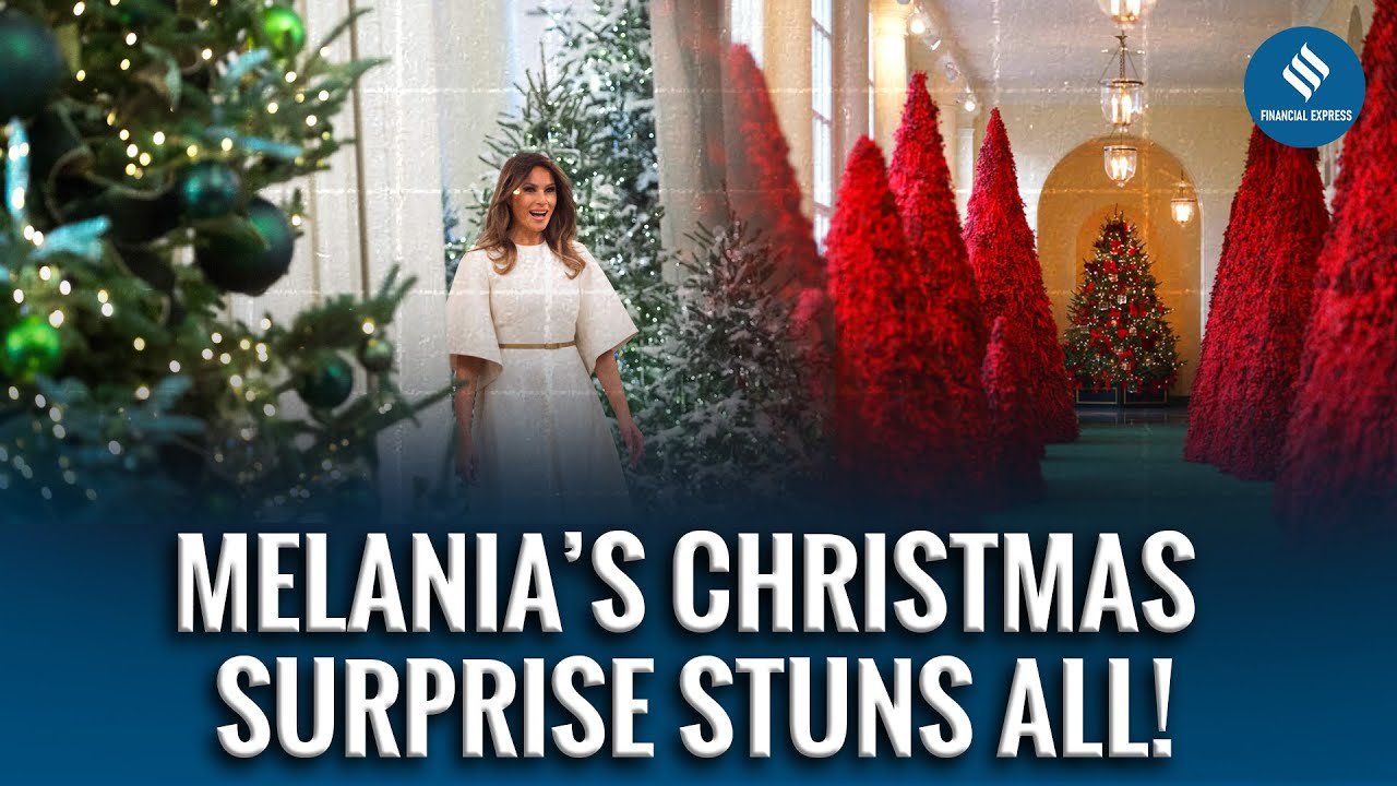 Melania Trump Unveils 2025 White House Christmas Tree | First Look of ...