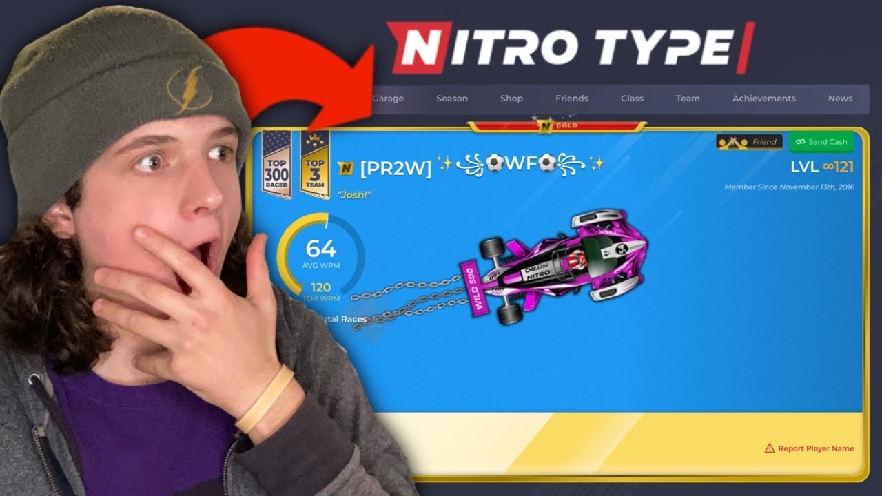 Wildflower sent me a Friend Request in Nitro Type! ( ꧁⚽WF⚽꧂ ) - YouTube