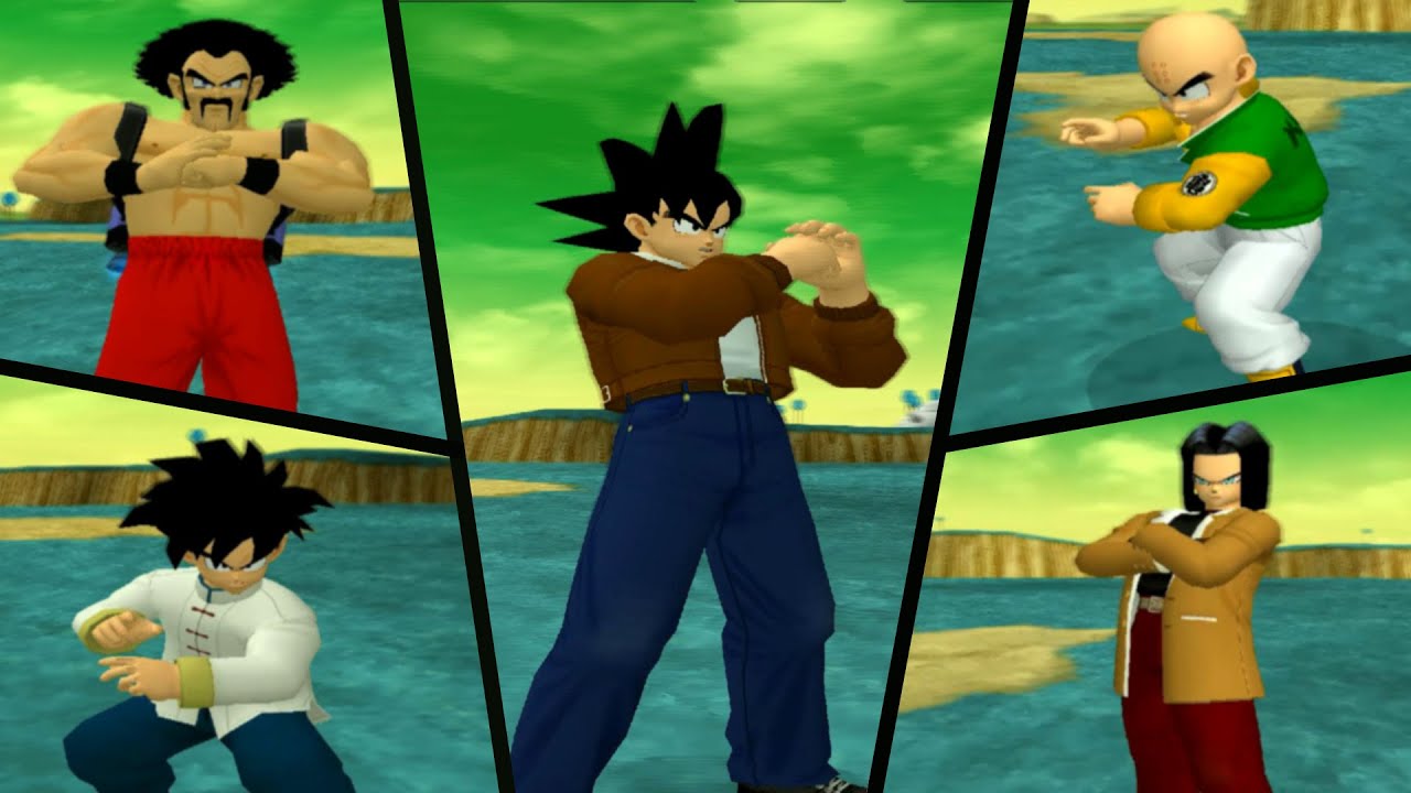 All Characters Alternate Costumes/Colors : Dragon Ball Z: Budokai - YouTube