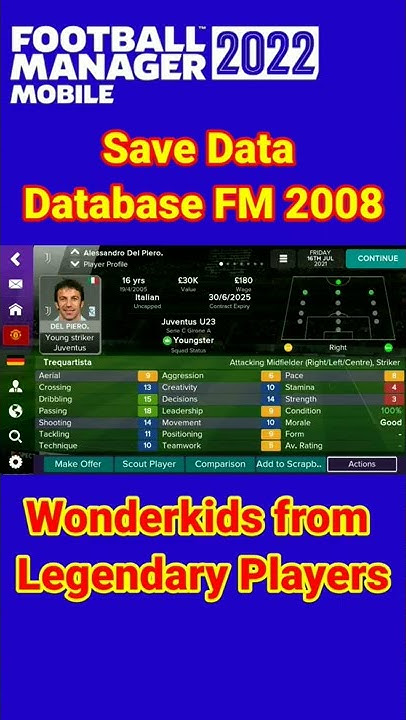 Football Manager 2022 Mobile Database Fm 2008 #short #footballmanager #fmm2022 - YouTube