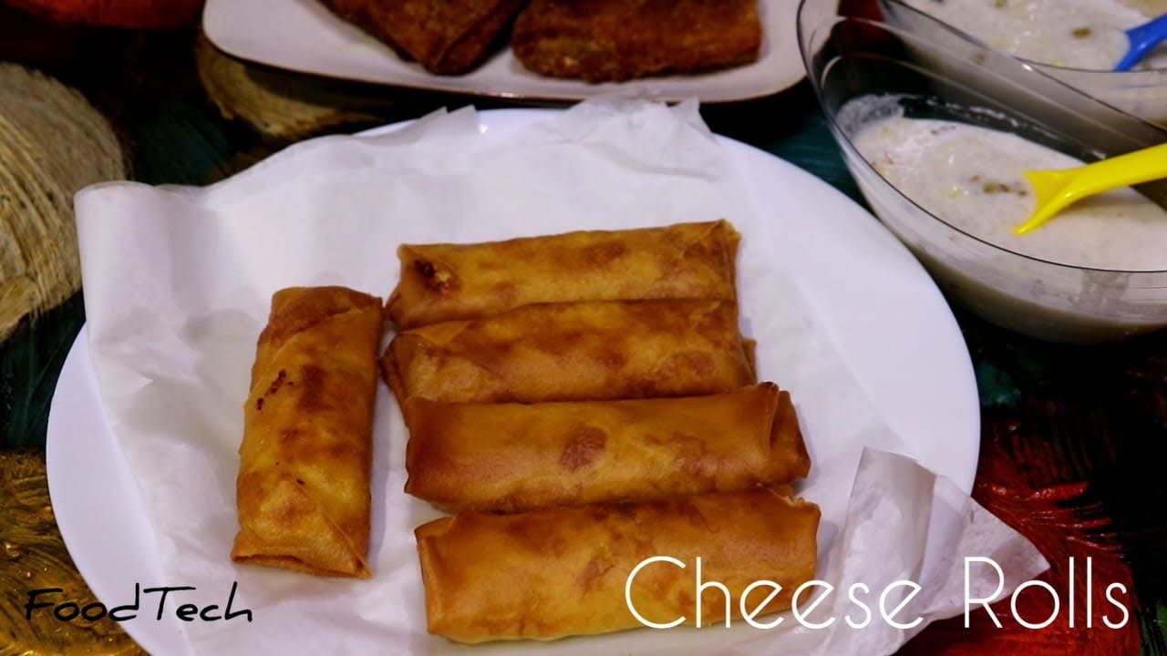 CHEESE ROLLS / Egg CheeseRoll / How to make Cheese Rolls by Food Tech ...
