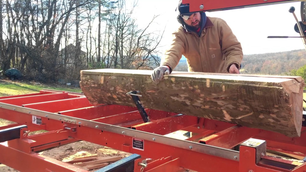 How to make lumber from your logs - YouTube