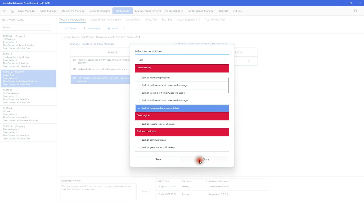 Take 10 Minutes To Run An ISMS Asset Risk Assessment - YouTube
