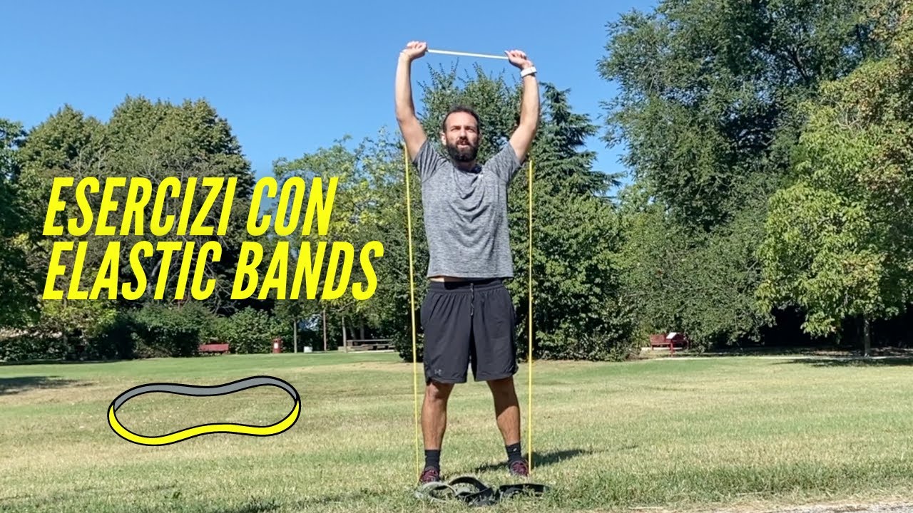 Esercizi con elastic bands - YouTube