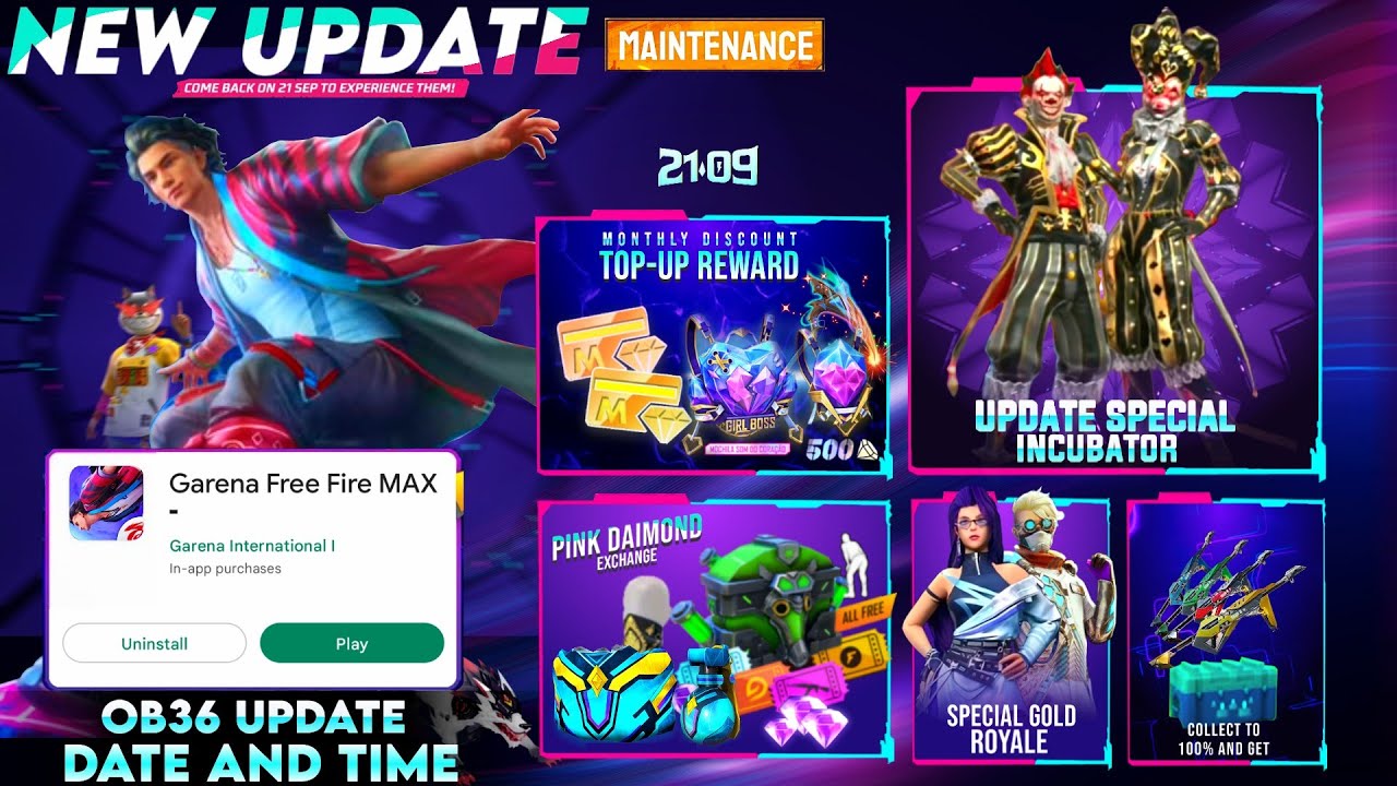 FREE FIRE NEW UPDATE 21 SEPTEMBER | NEXT INCUBATOR FF | DIWALI EVENT ...