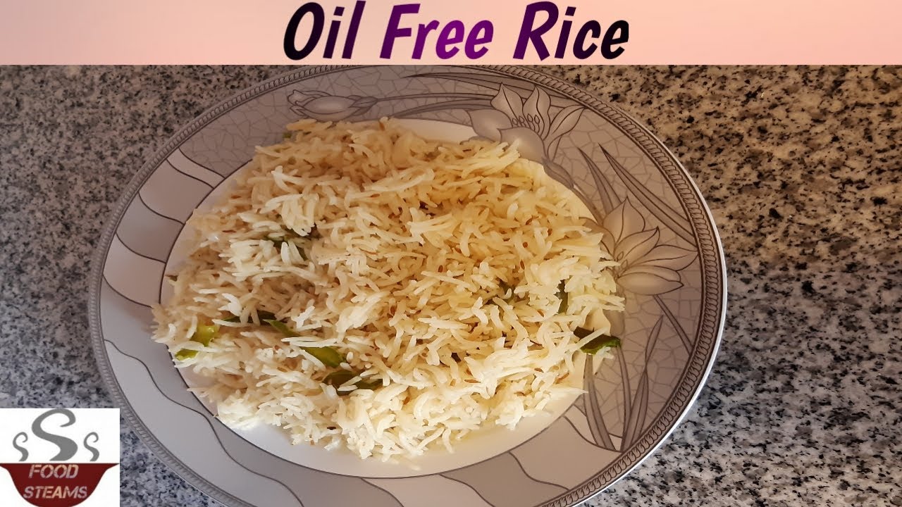 Oil free rice recipe/zero oil recipes/fat free rice recipe # ...