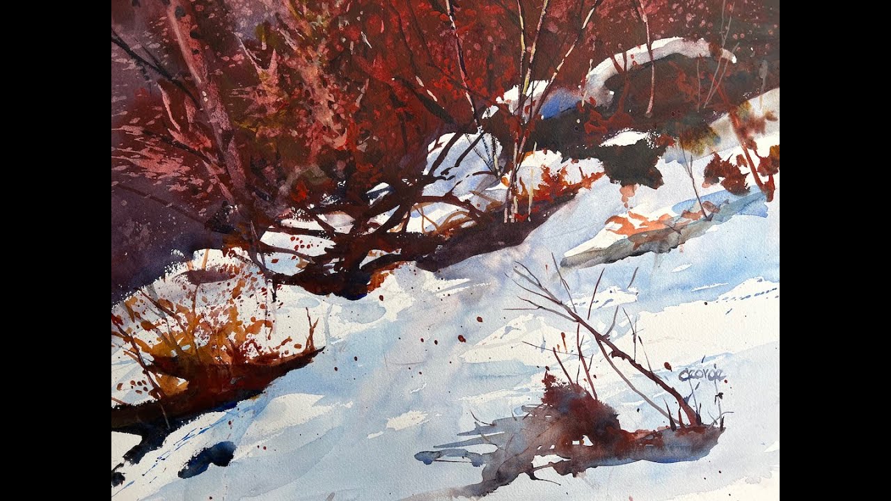 More fun with Snow, a wonderful woods scene filled with snow - YouTube