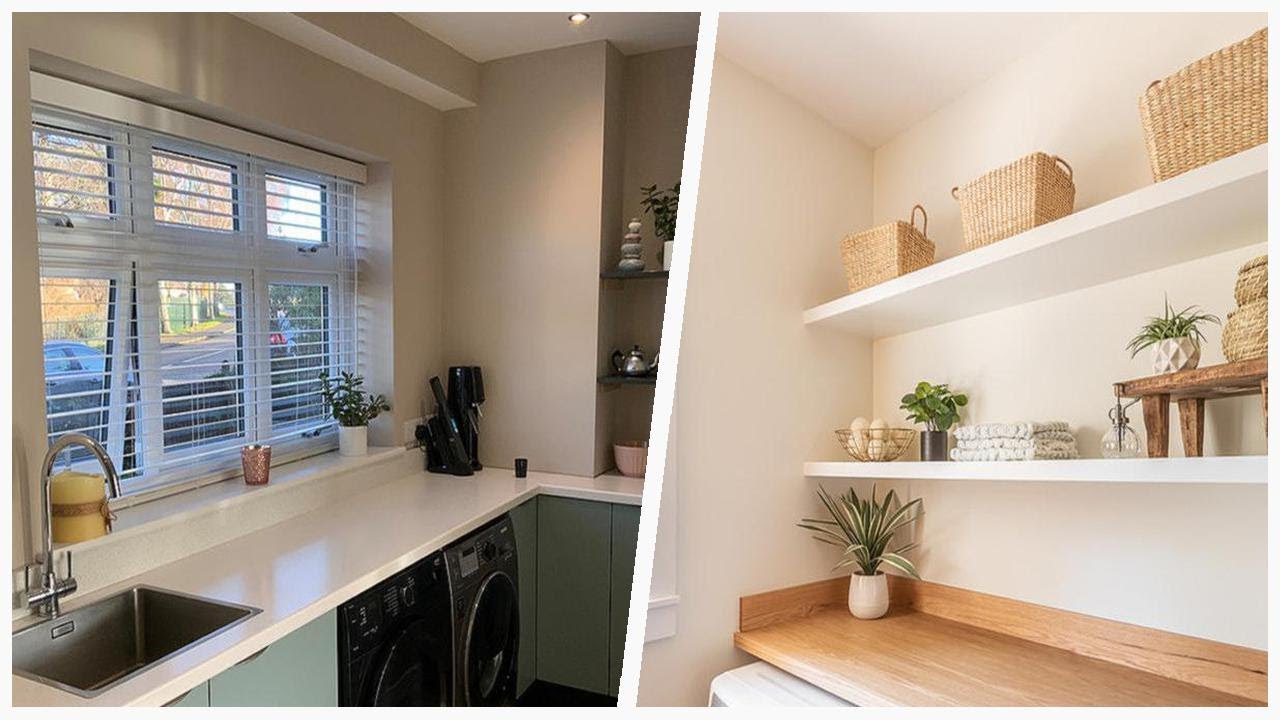 Maximize Your Laundry Room With Stylish Wood Counters | Designer CheatSheet