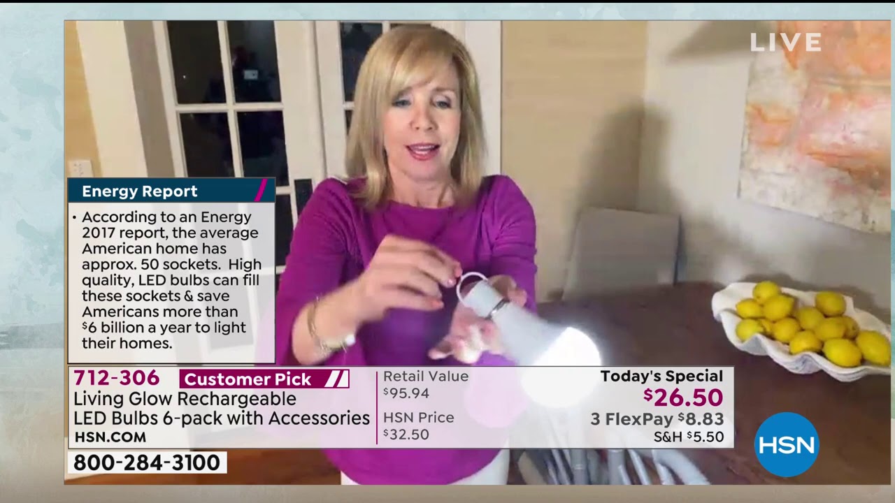 Living Glow Rechargeable LED Bulbs 6pack with Accessories - YouTube