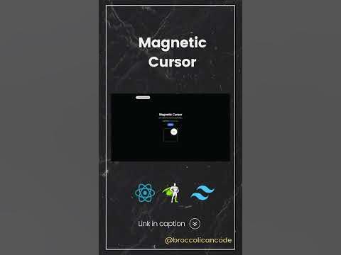 Magnetic Cursor - YouTube