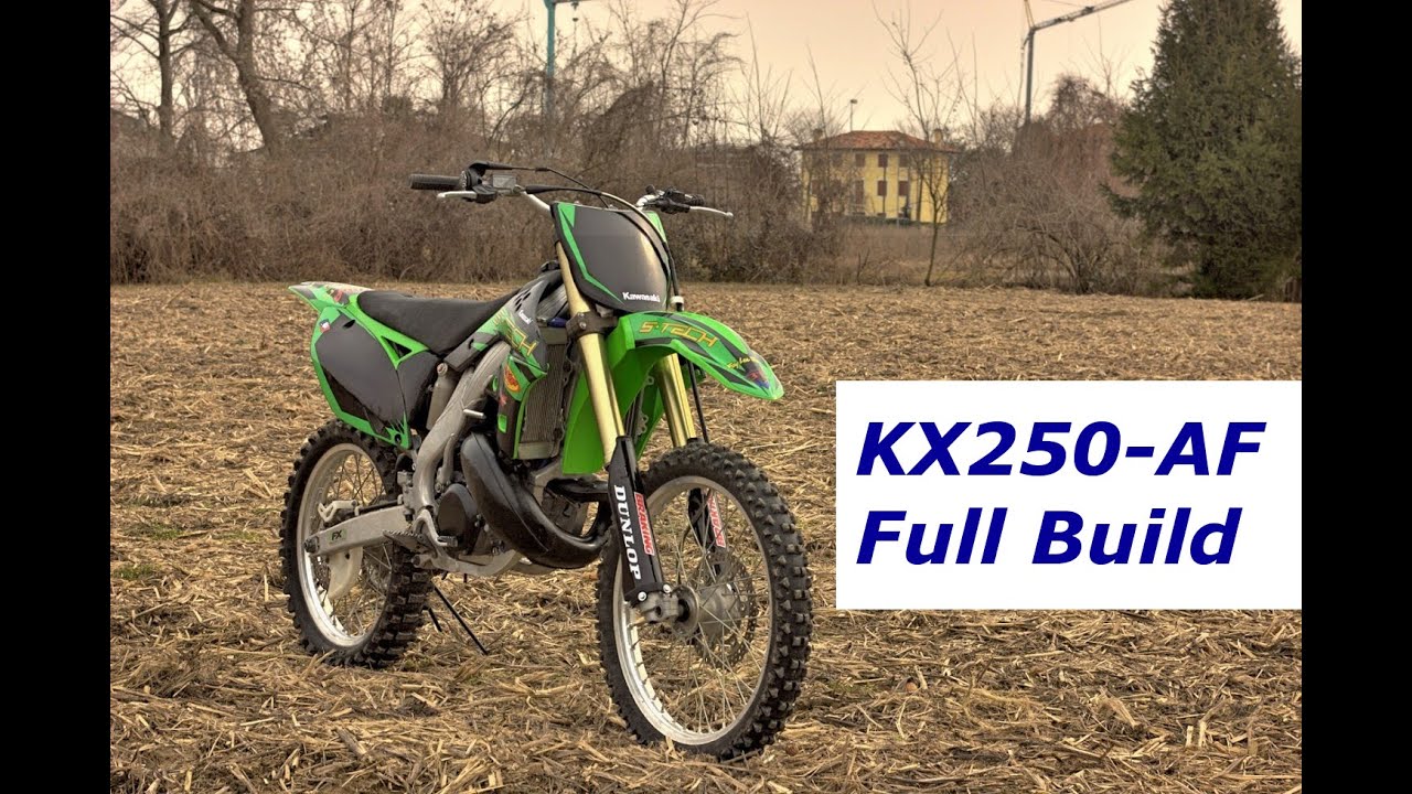 Kawasaki KX250-AF Custom build in 2 Minutes - YouTube