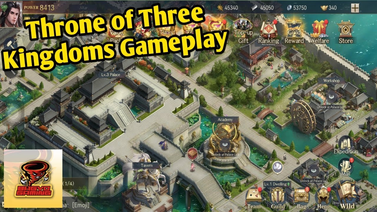 Throne of Three Kingdoms gameplay - YouTube