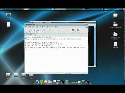 how to compile c file in linux - YouTube