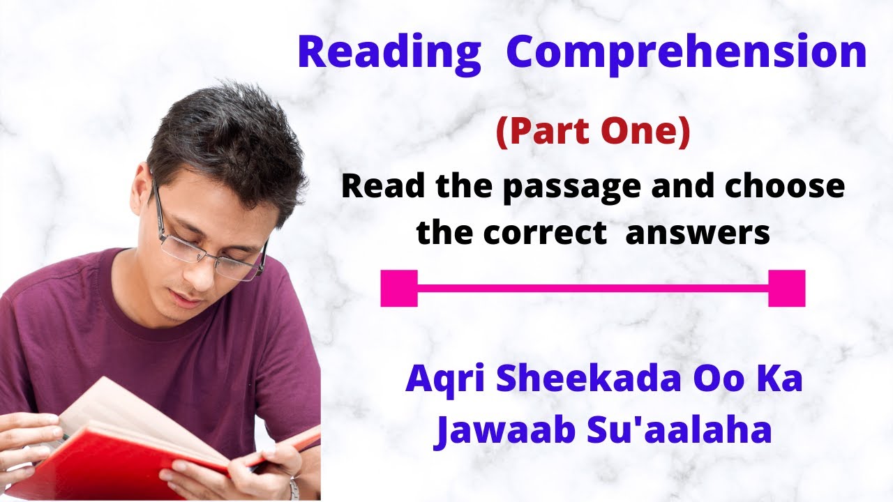 Barashada English ka | Reading Comprehension | Part One - YouTube