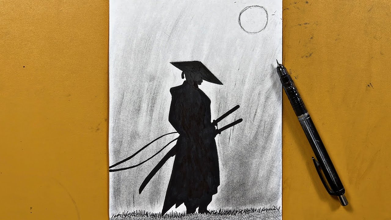 Easy samurai drawing for beginners | how to draw a samurai step-by-step - YouTube