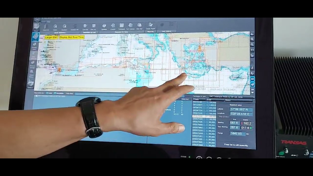 Ecdis Transas Navi Planner 4000 tutorial ordering chart licence - YouTube