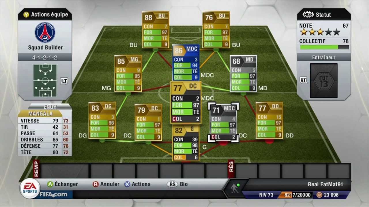 FUT13 | Squad Builder | Hybrid Eriksen TOTS : 230 000 crédits - YouTube