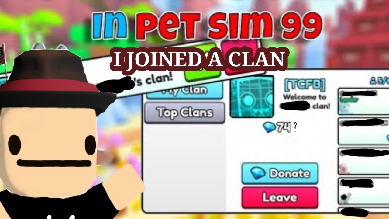 I joined a new clan in pet sim 99...... - YouTube