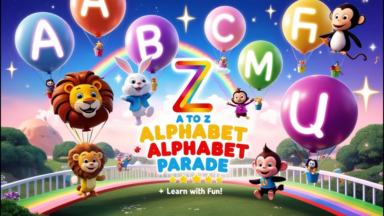 Alphabet Parade 🚌 | A to Z Animals & Letters Story Song | Fun Learning ...