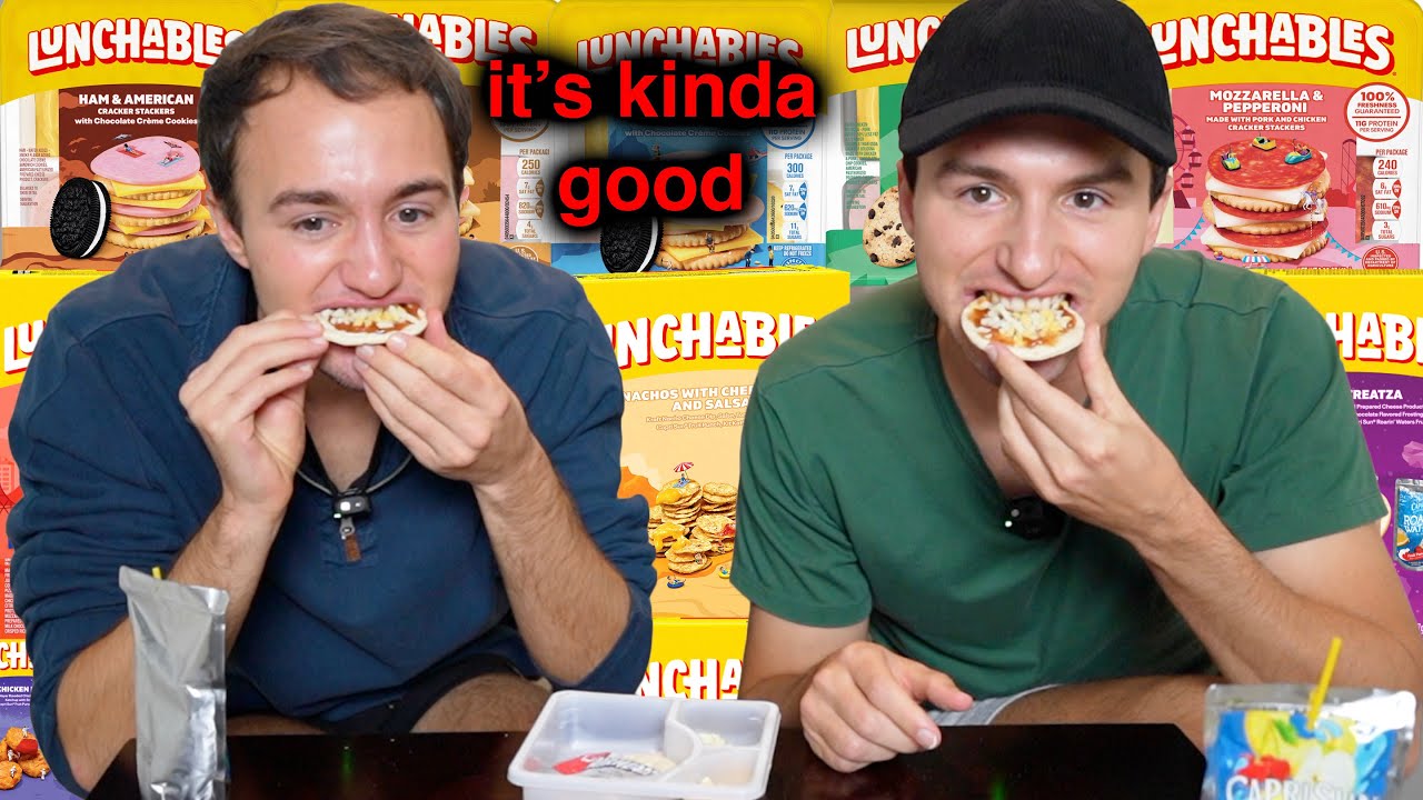 We Consumed Every Lunchable as Adults.. - YouTube