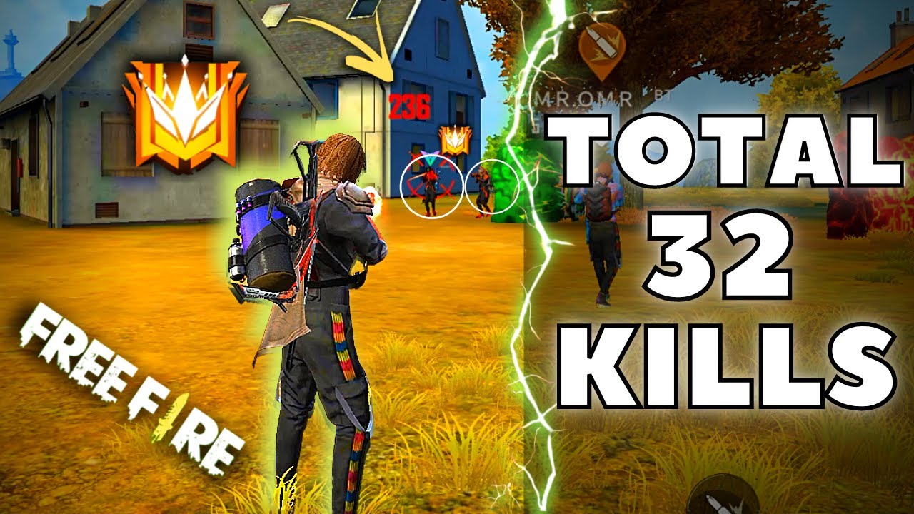 32 kills only in 5 minutes | duo vs squad rank match | garena ff full ...