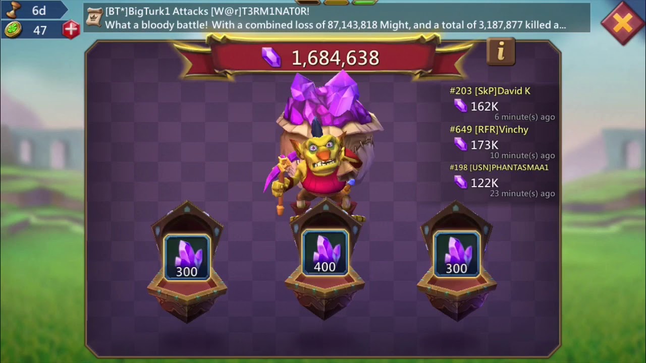Lords Mobile | My luck with random gf quests and playing tycoon ...