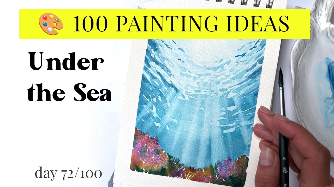Under the Sea 🌊 | Easy Watercolor Ocean Scene for Beginners - YouTube