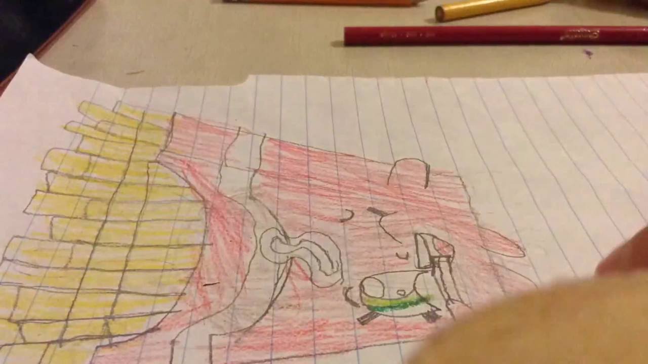 Speed drawing Fiona fries shopkin - YouTube