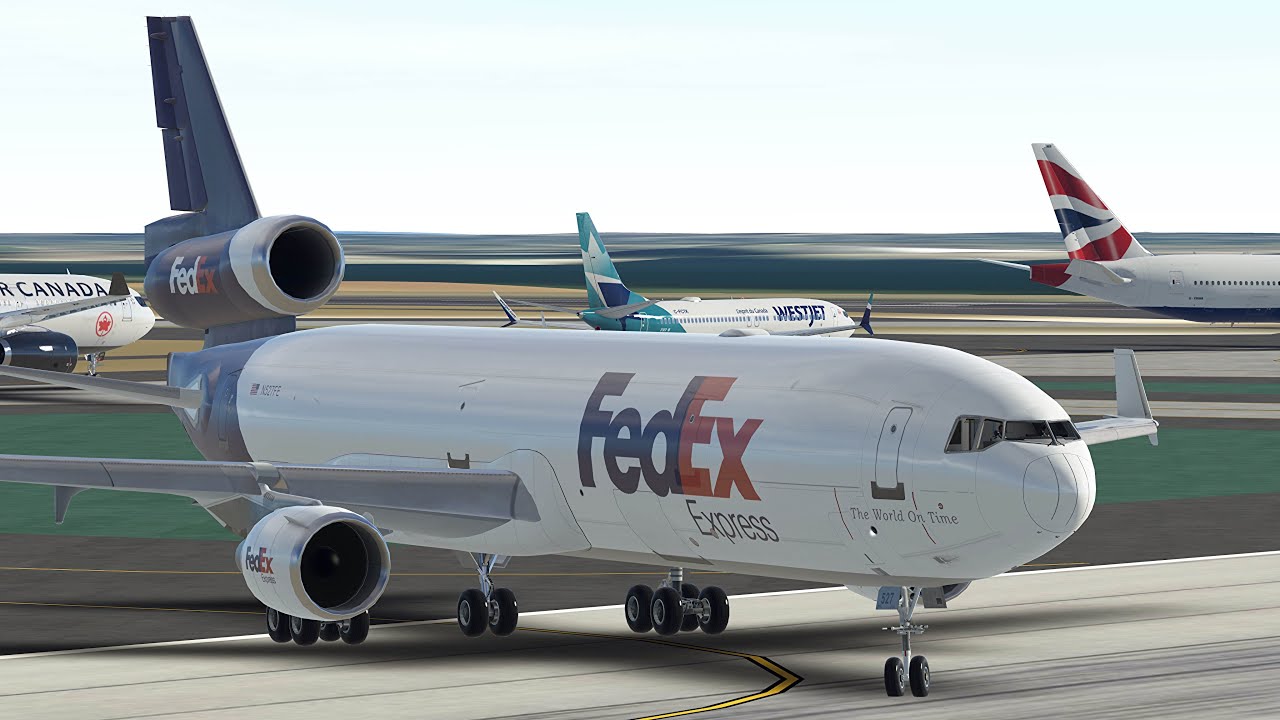 [BUSY ATC TRAFFIC] | New York [KJFK] - Detroit [KDT] | FedEx MD11-F ...