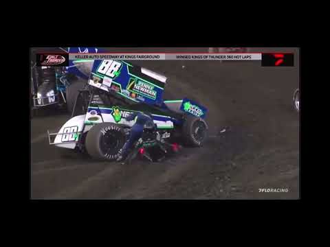 Sprint Car Driver being burned alive while tap dancing and waiting on ...