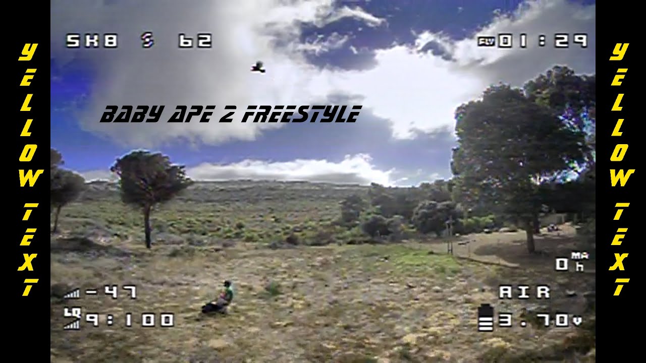 Darwin Fpv Baby Ape 2 freestyle quad - YouTube
