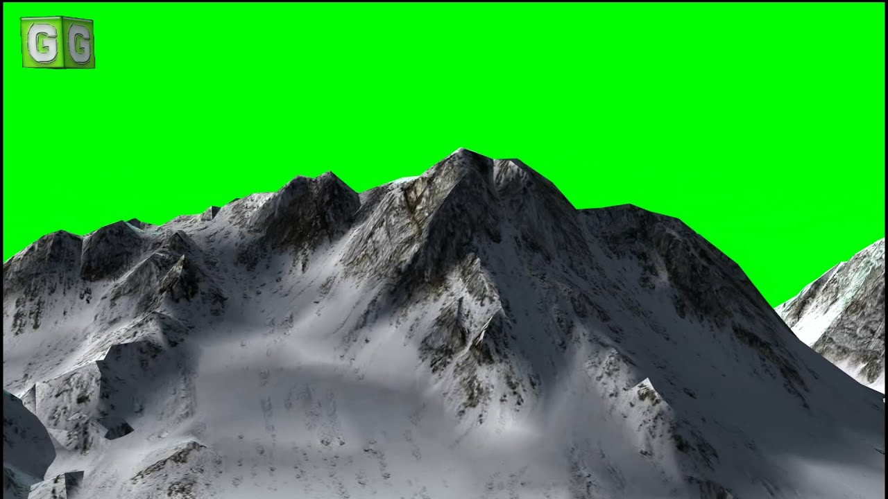 Flying over mountains green screen A - free use - YouTube