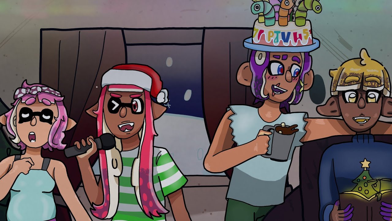Squidmas Time! 🎄 / Splatoon 3 Art - YouTube