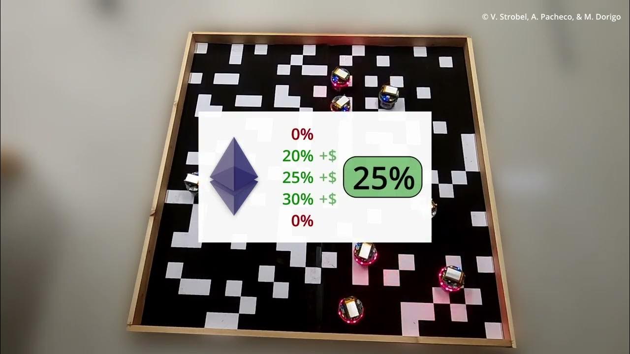 Robot swarms neutralize harmful Byzantine robots using a blockchain-based token economy - YouTube