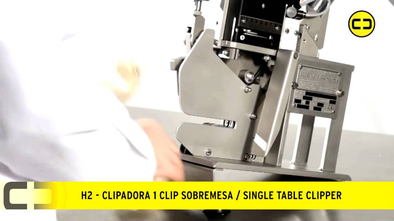 Clipadora 1 clip sobremesa H2 / Single table clipper - YouTube