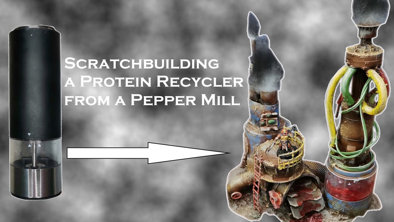 Protein Recycler - Scratchbuilding terrain from trash - YouTube