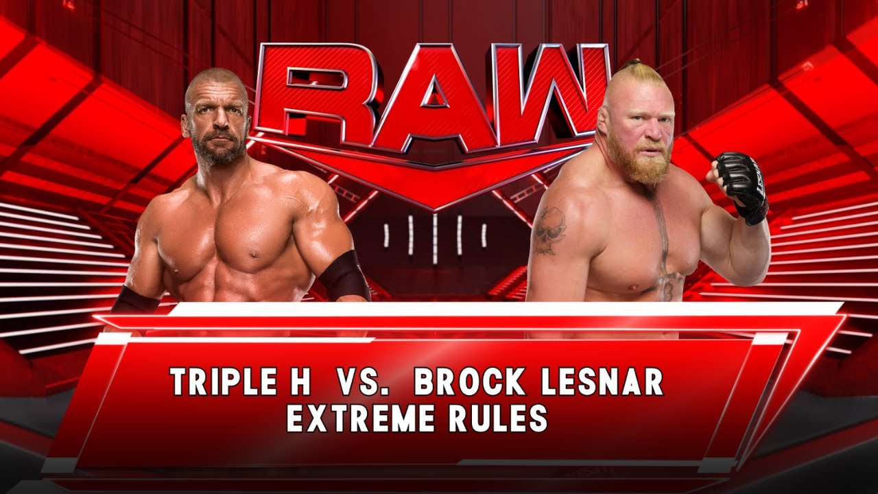 Triple H Vs Brock Lesnar Extreme Rules 2022