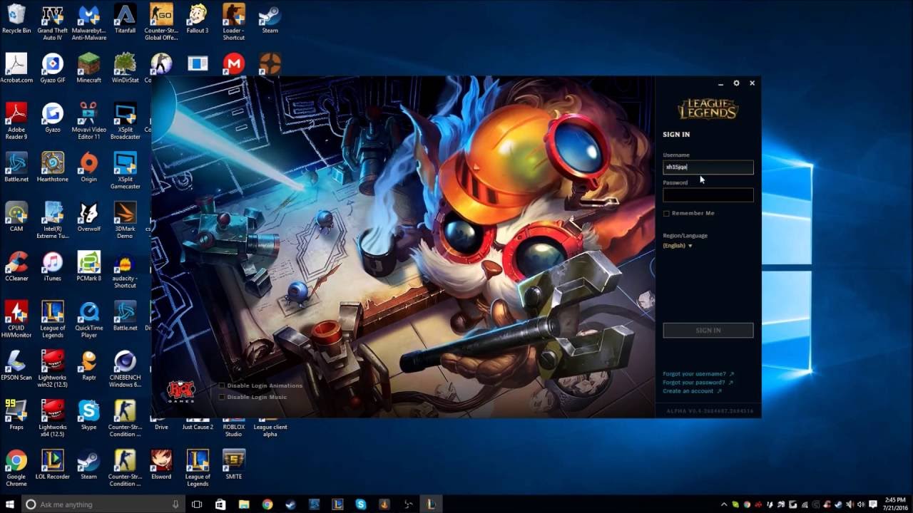 League of Legends- ALPHA LIKE TYLER1 (Alpha Client) - YouTube
