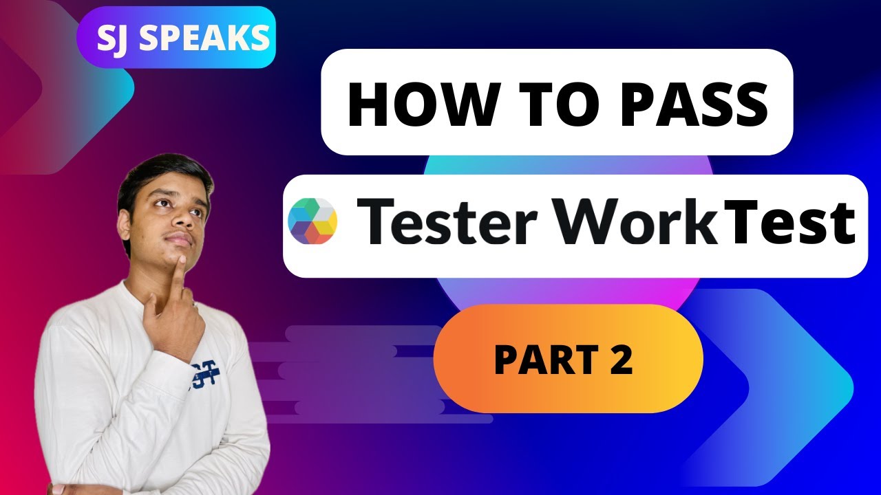 How to pass Tester Work Test Part 2 in Hindi 2024 - YouTube