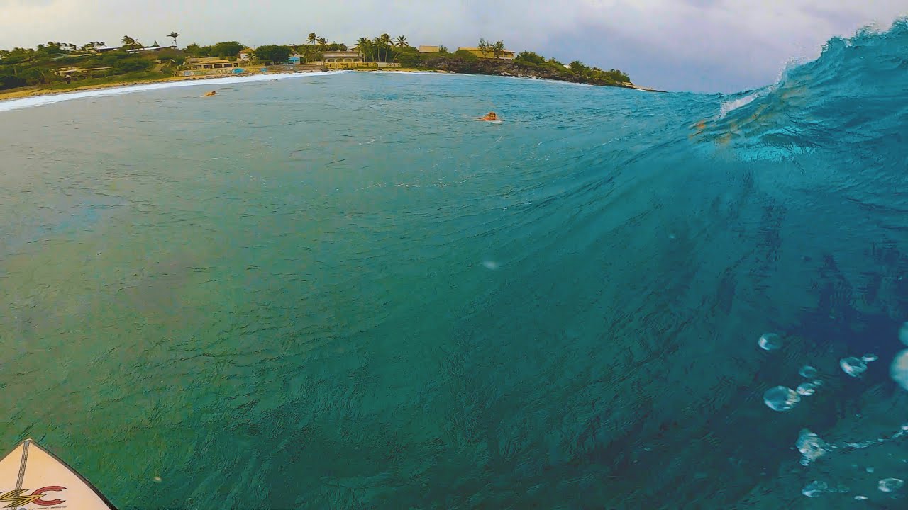 SURFING POV - OFF SHORE STORM - YouTube